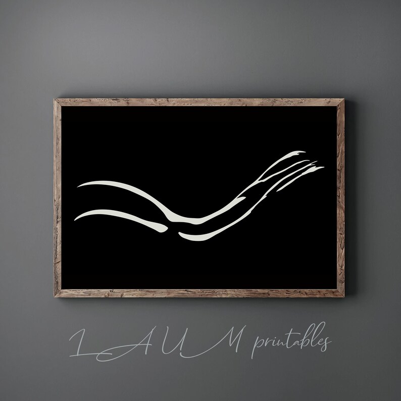 Woman's Back Silhouette, Abstract Printable Art - Etsy