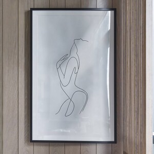 Woman's Body Silhouette Art, Printable Art - Etsy