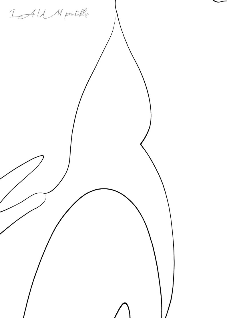 Woman's Body Silhouette Art, Printable Art - Etsy