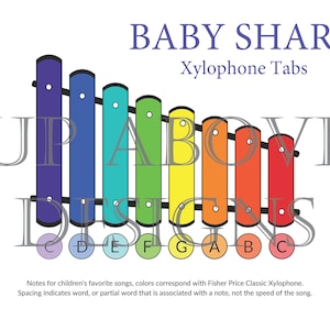 Baby Shark Sheet Music - Xylophone - Etsy