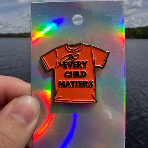 Every Child Matters Orange T-shirt Enamel Pin - Etsy