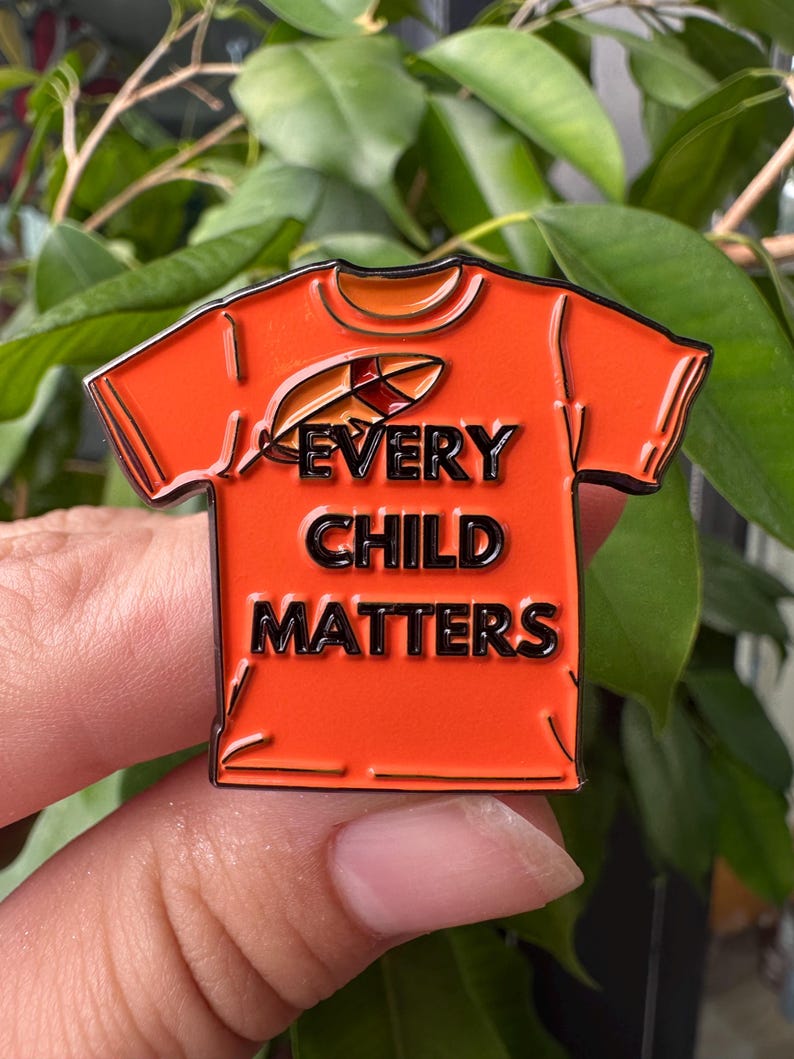 Every Child Matters Orange T-shirt Enamel Pin - Etsy Canada