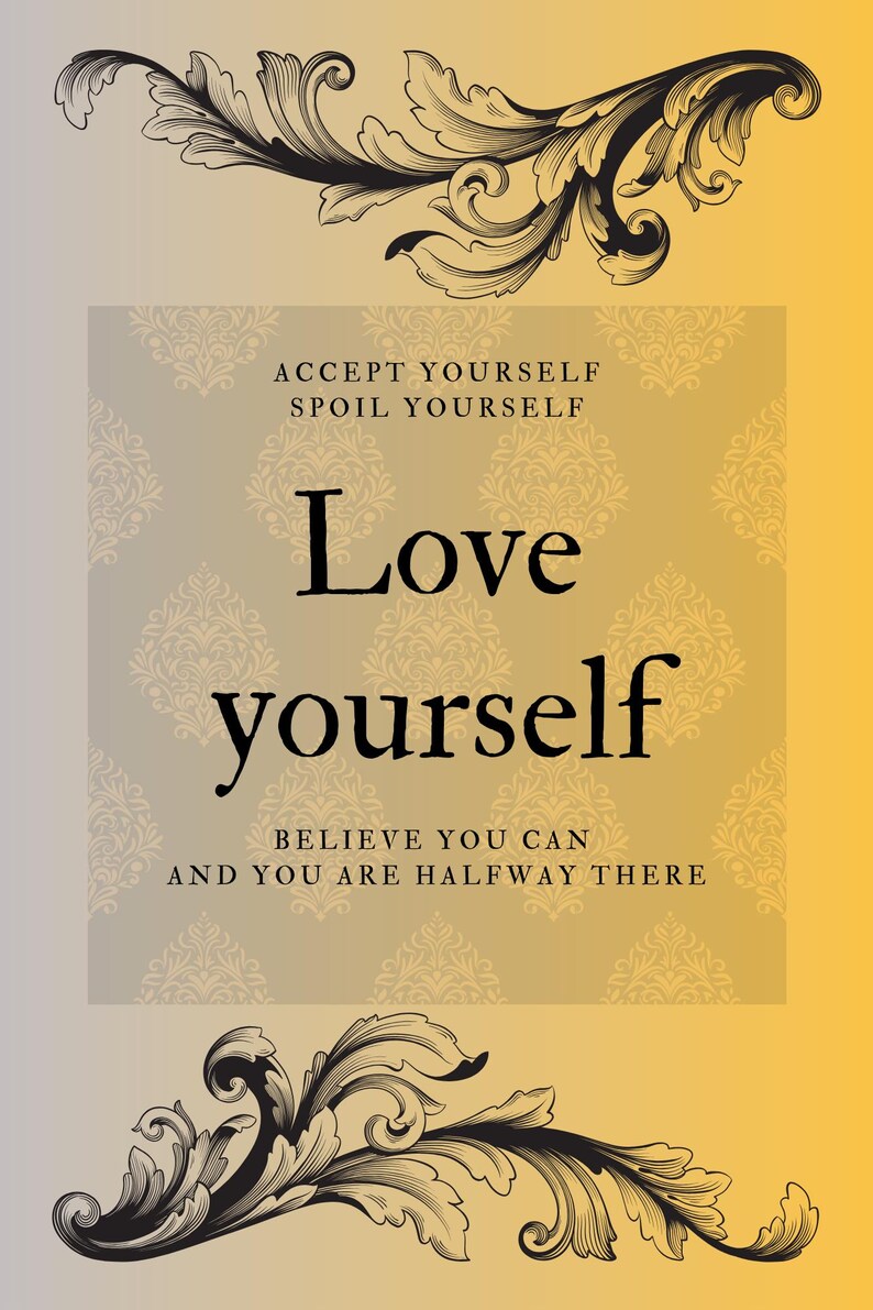 Love Yourself Quote - Etsy