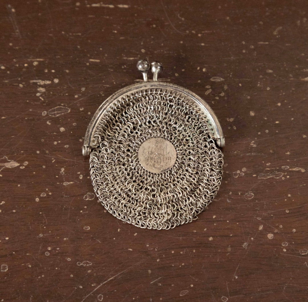 Silver Mesh Small Change Purse - Etsy