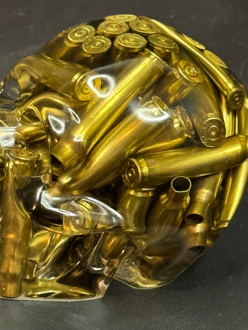 223 Clear Epoxy Bullet Skull Brass Casings - Etsy