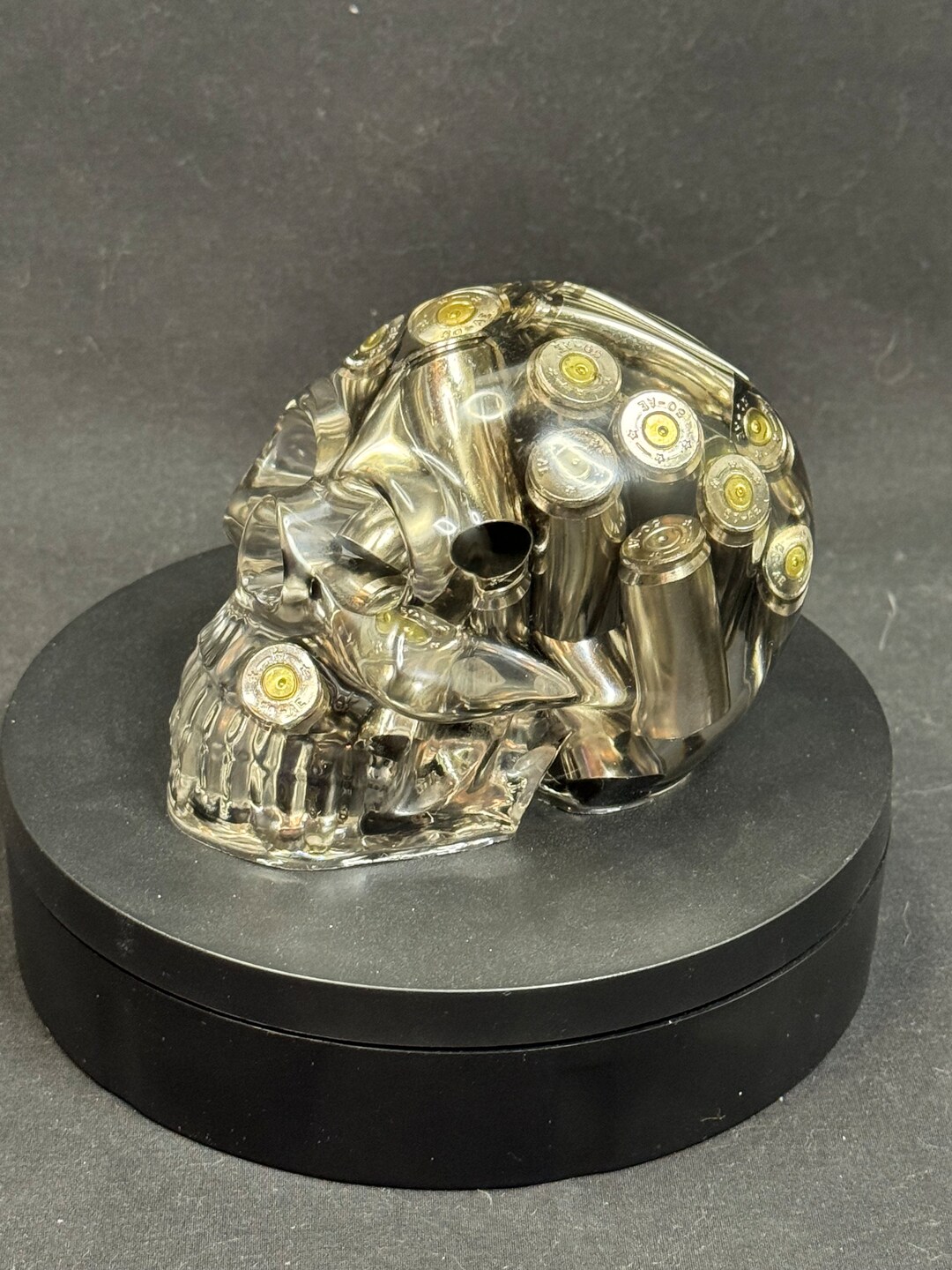 50 AE Clear Epoxy Bullet Skull Nickel Casings - Etsy