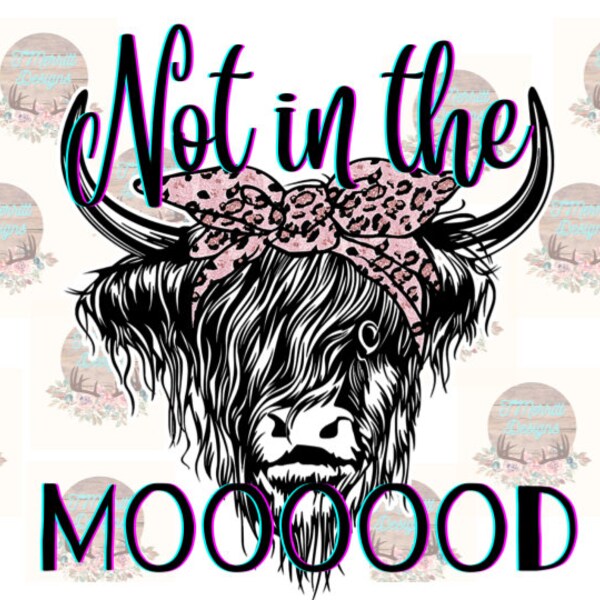 Not in the Mood Cow - Etsy