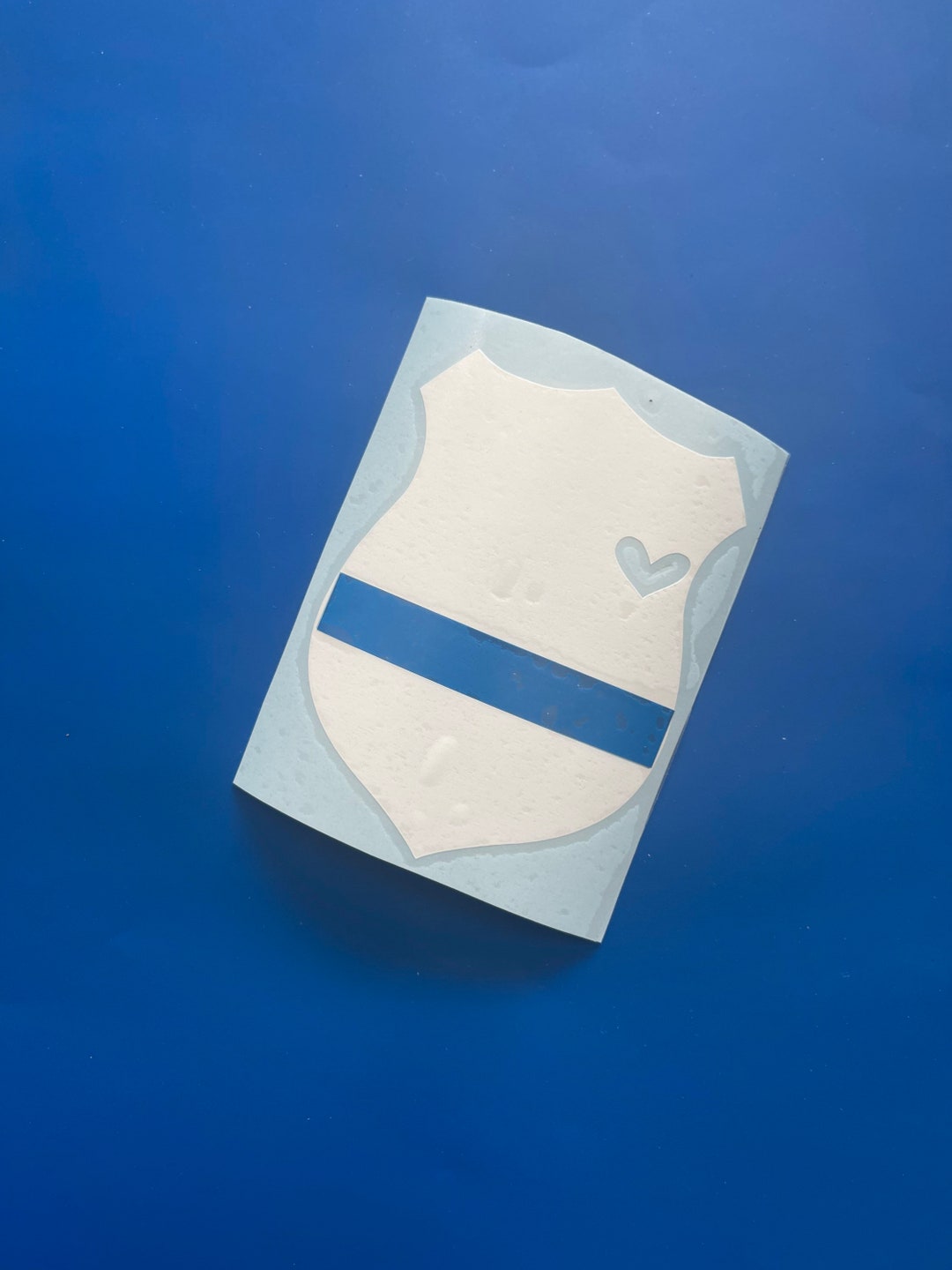 Thin Blue Line Badge Decal/ Thin Blue Line Decal Sticker/ Back the Blue ...