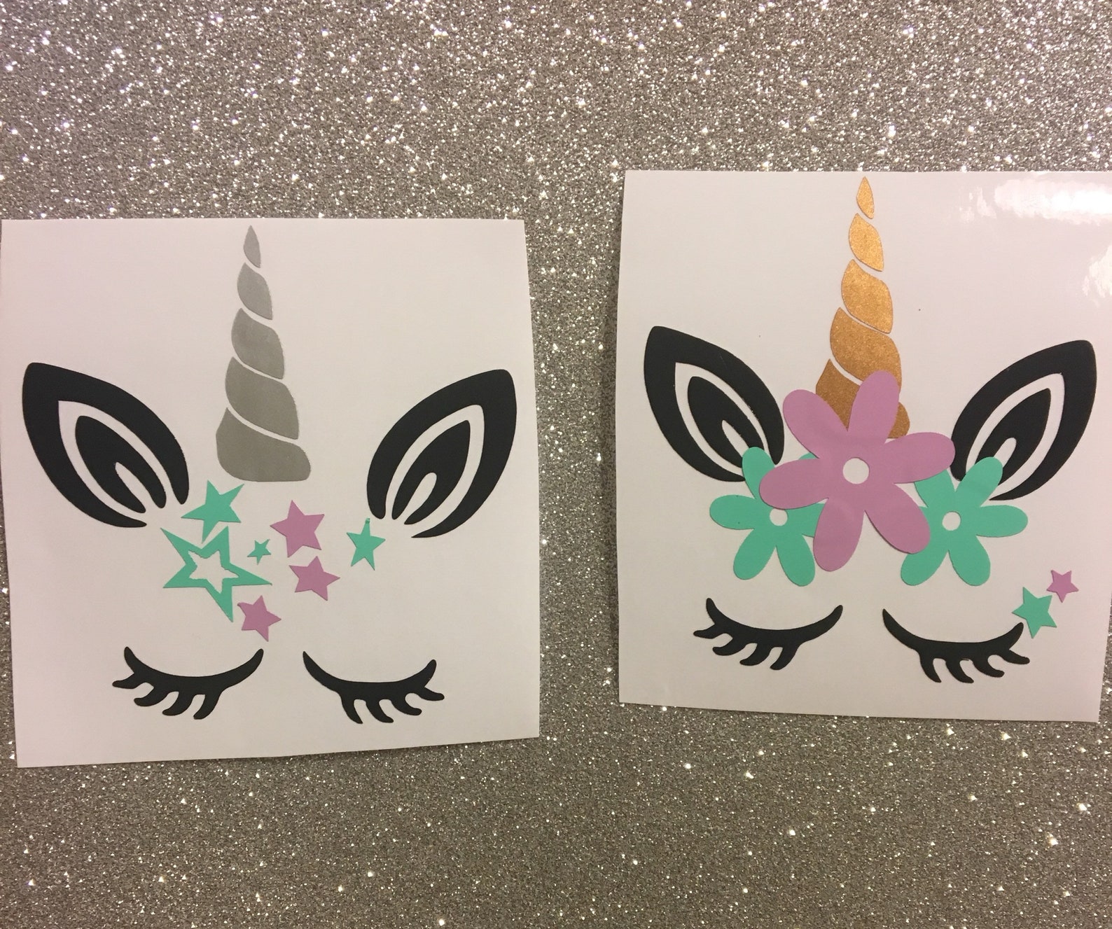 Diy Unicorn Sticker, Girls Decal for Water Bottles, Unicorn Party Favor ...