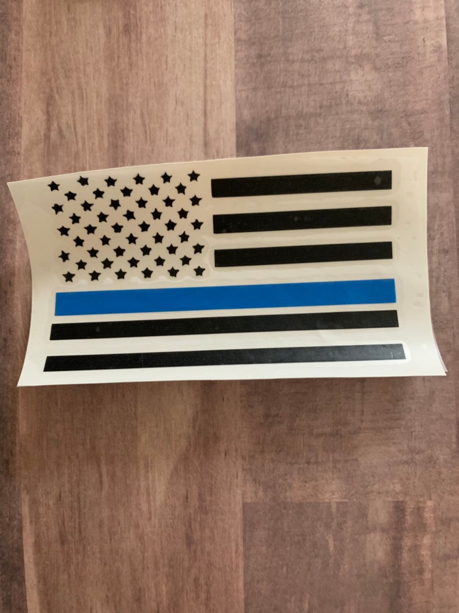 Thin Blue Line Decals Can Be Custom With Badge Number I Am - Etsy