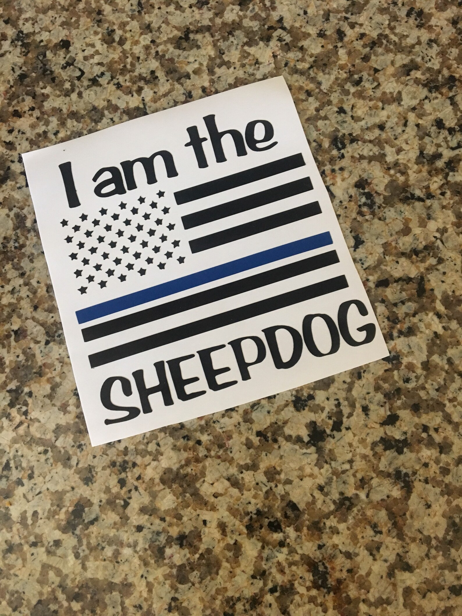 Thin Blue Line Decals Can Be Custom With Badge Number I Am - Etsy