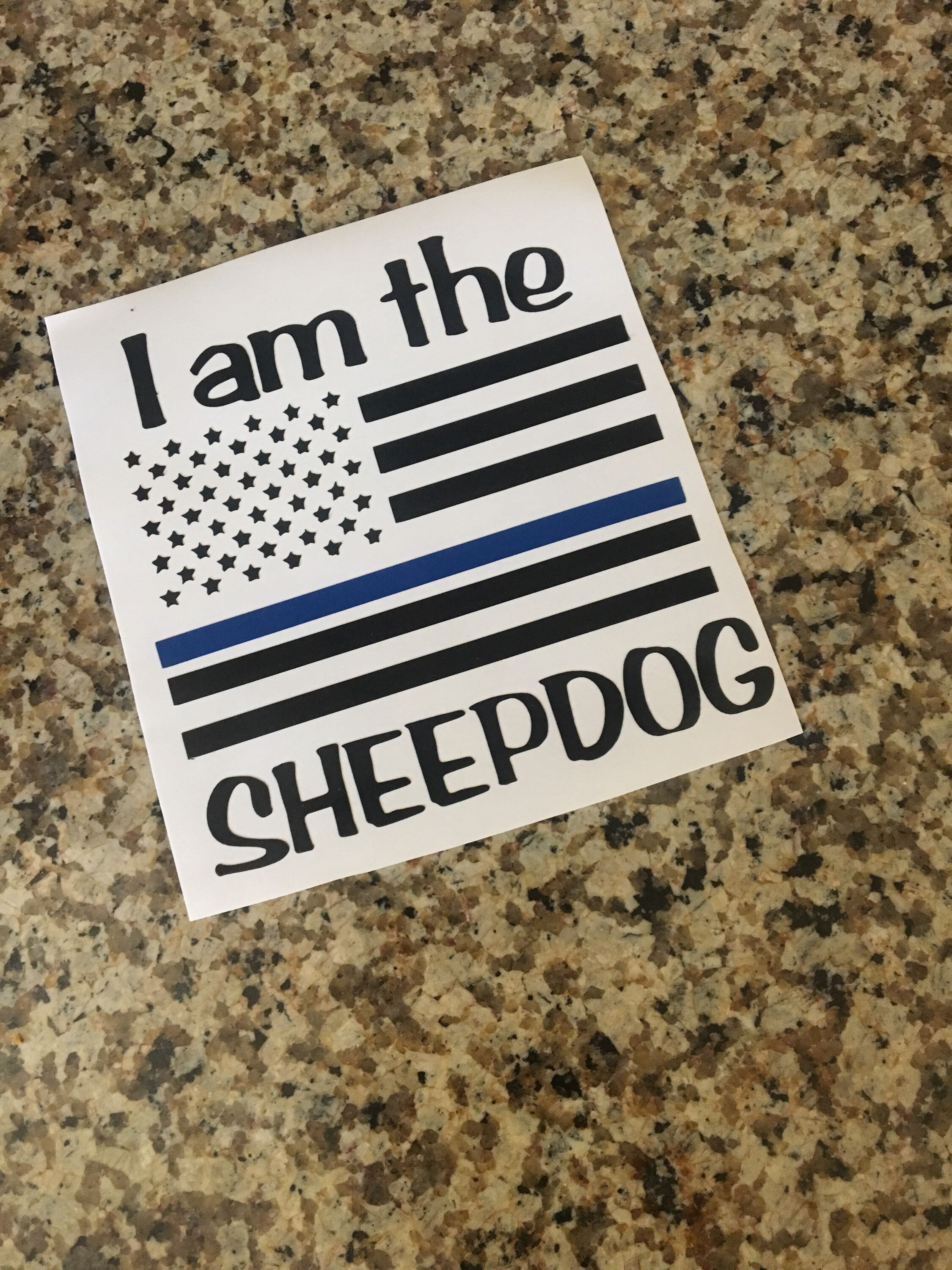 Thin Blue Line Decals Can Be Custom With Badge Number I Am | Etsy