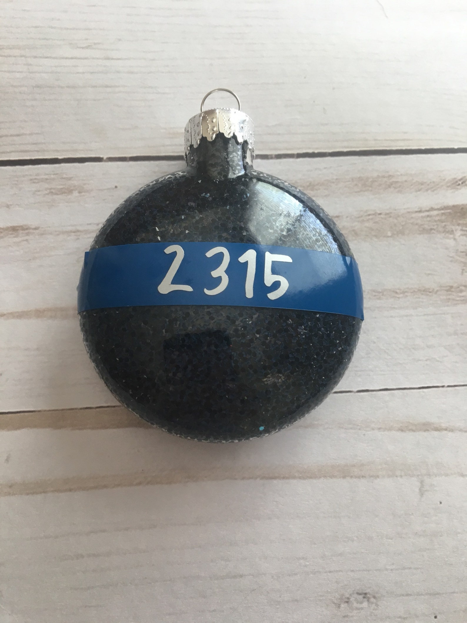 Thin Blue Line Gifts Police Ornaments Police Officer Back | Etsy