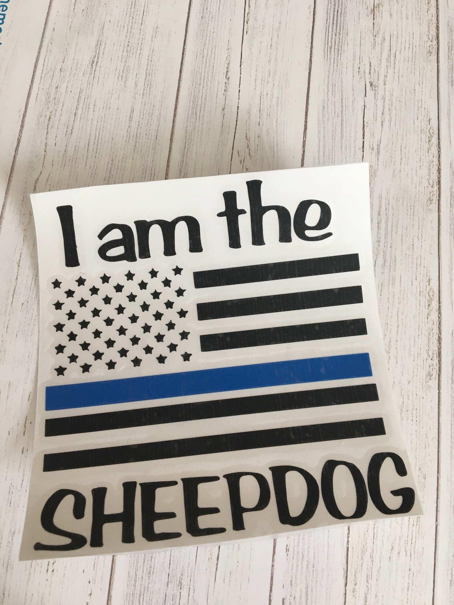 Thin Blue Line Decals Can Be Custom With Badge Number I Am - Etsy