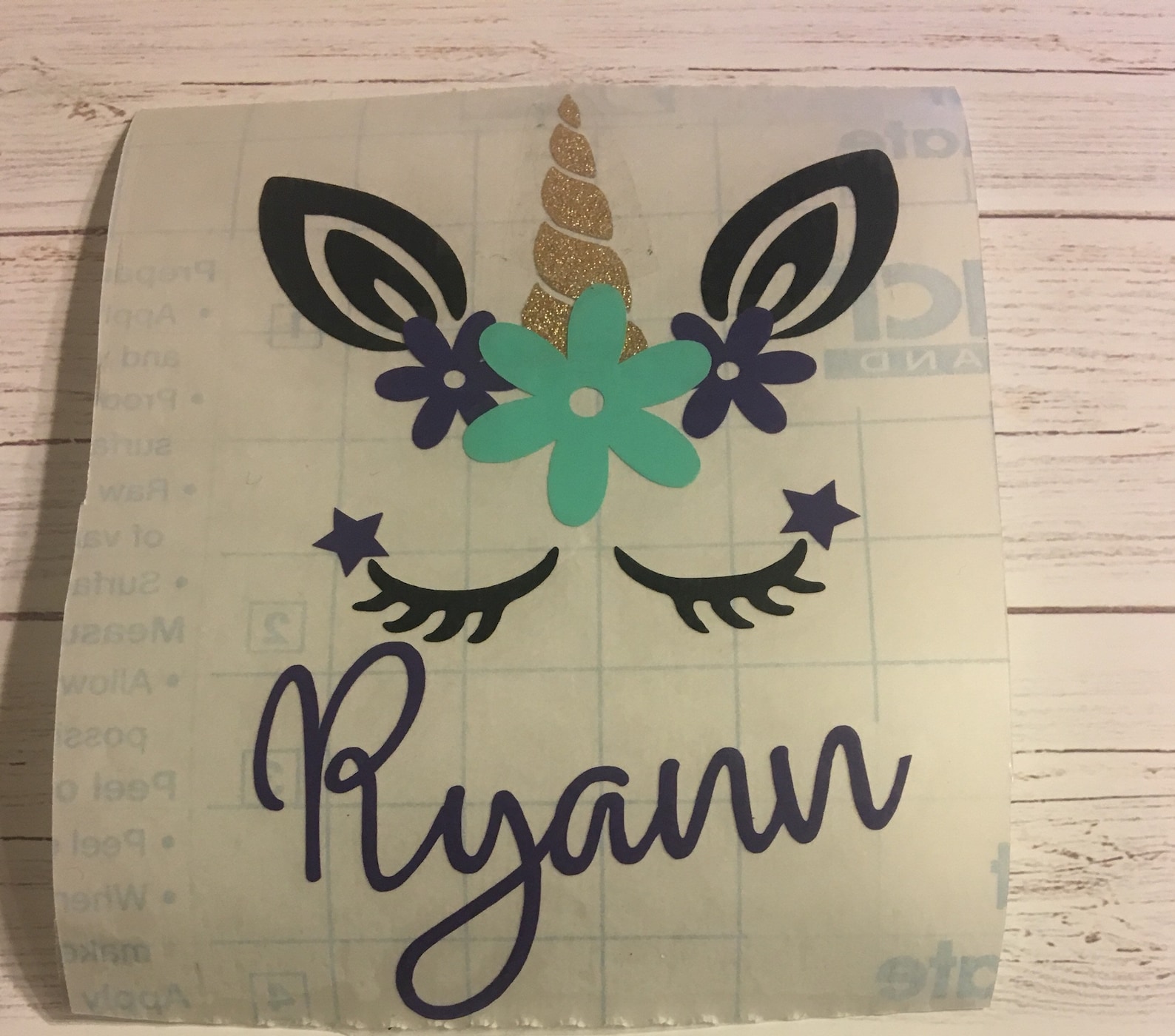 Diy Unicorn Sticker, Girls Decal for Water Bottles, Unicorn Party Favor ...