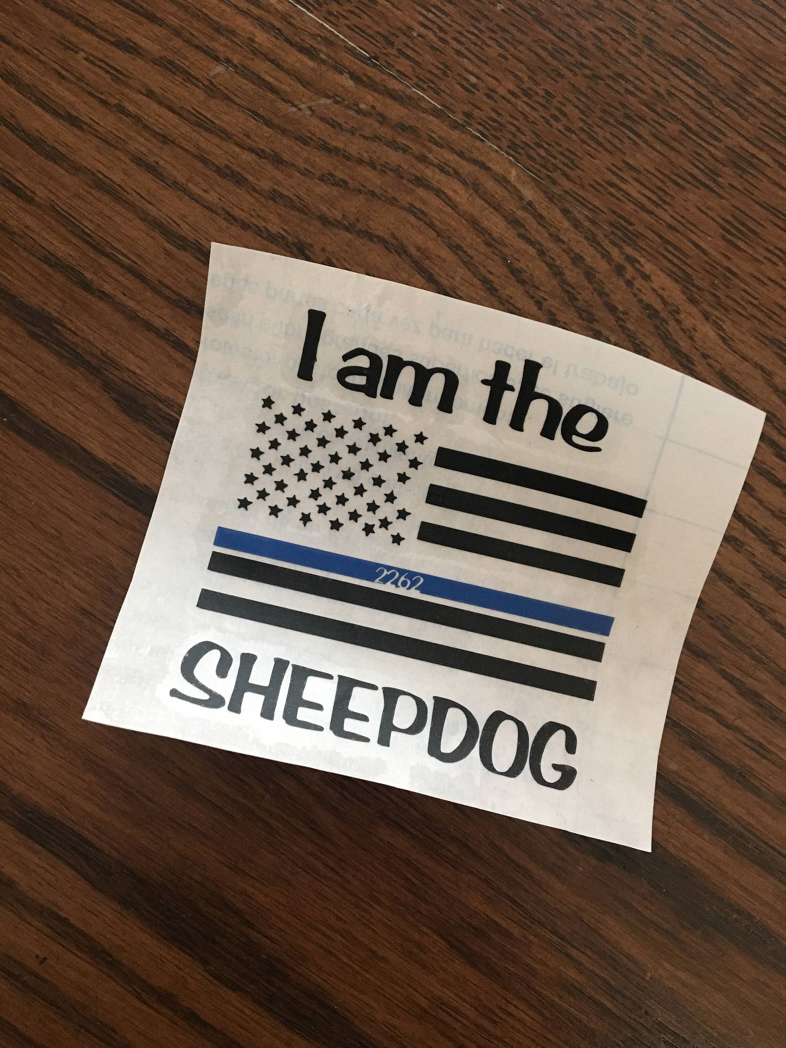 Thin Blue Line Decals Can Be Custom With Badge Number I Am - Etsy