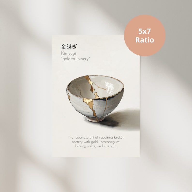 Meaningful Gift Kintsugi Wall Art Kintsugi Painting Kintsugi Bowl ...