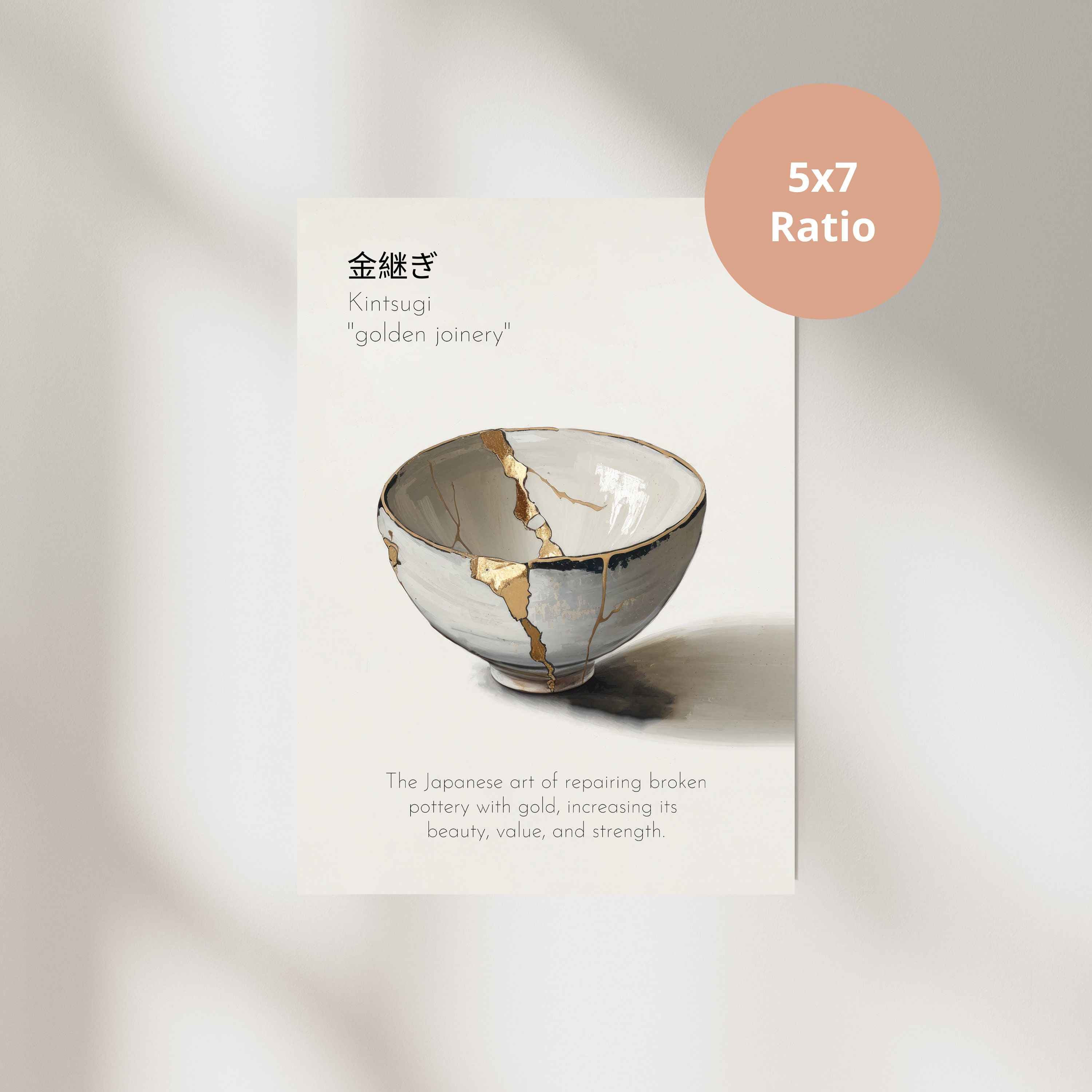 Meaningful Gift Kintsugi Wall Art Kintsugi Painting Kintsugi Bowl ...