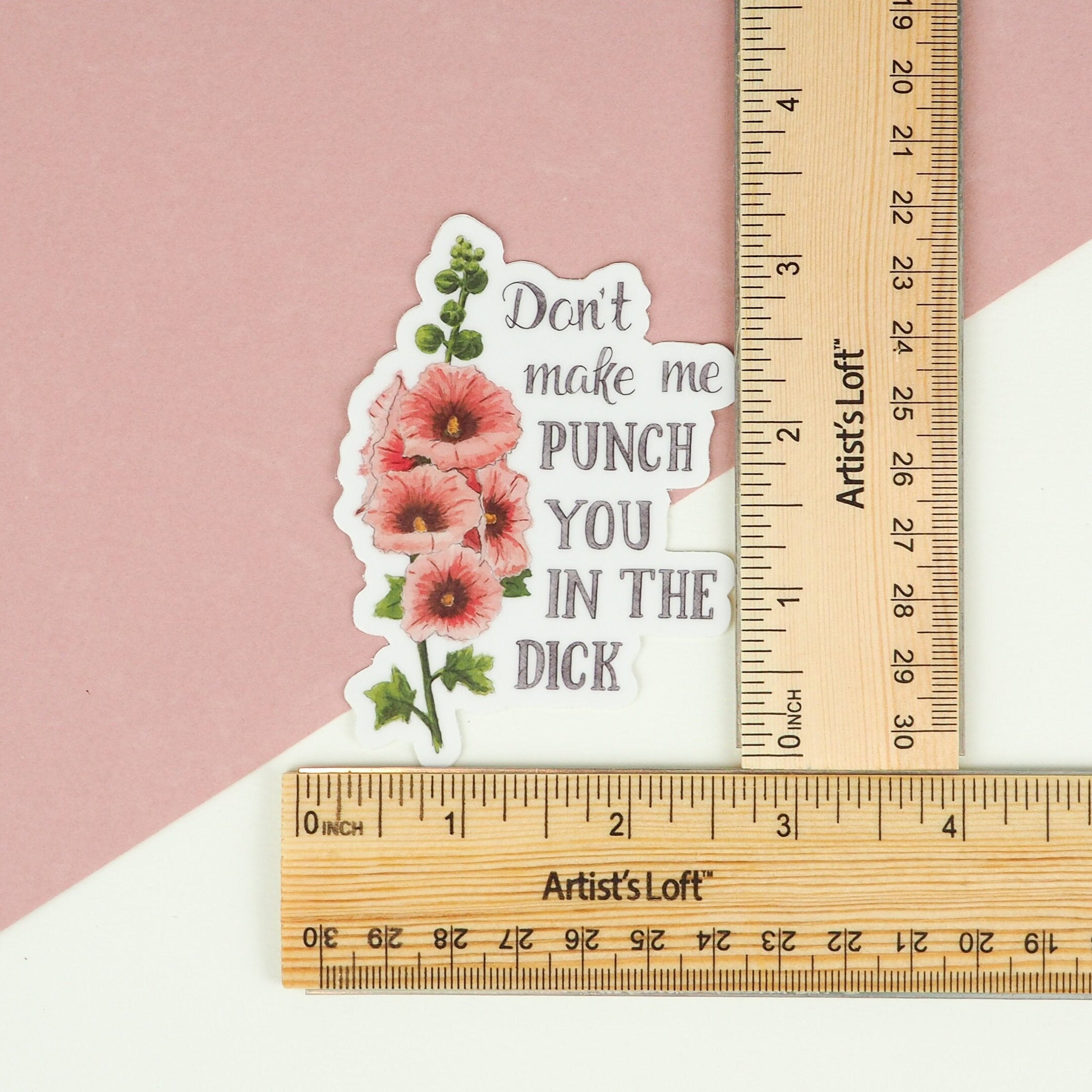 Funny Vinyl Sticker Funny Laptop Sticker Floral Sticker - Etsy