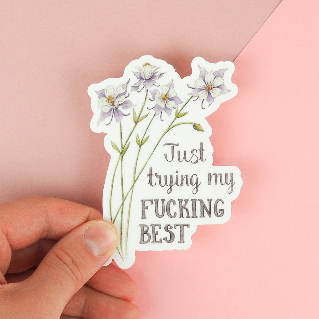 Funny Vinyl Sticker Funny Planner Sticker Water Bottle Sticker Funny ...