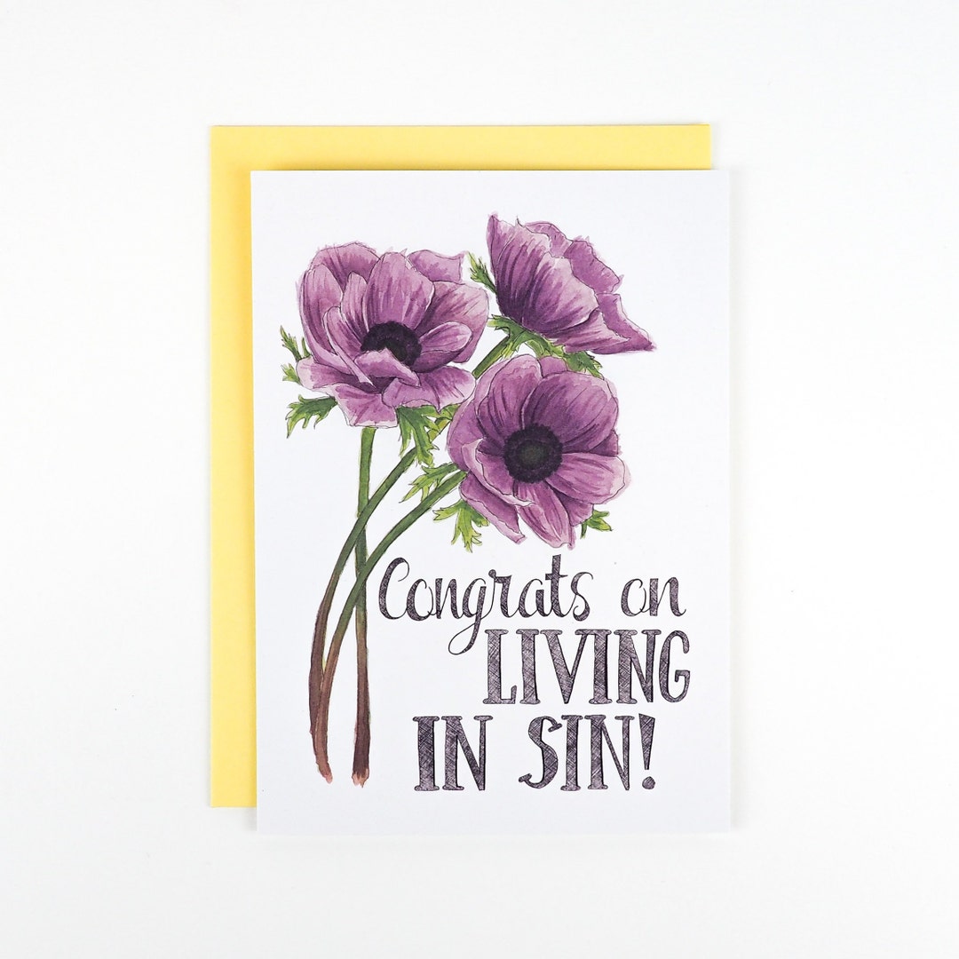 Moving in Together Card Funny New Home Card House Warming - Etsy