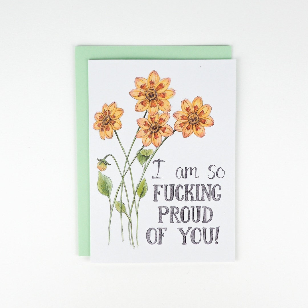 Congratulations Card Funny Congrats Card Proud of You Card I - Etsy