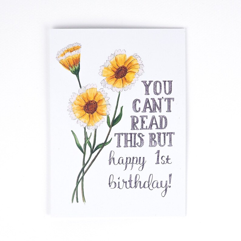 Funny 1st Birthday Card First Birthday Card Funny Baby Card | Etsy