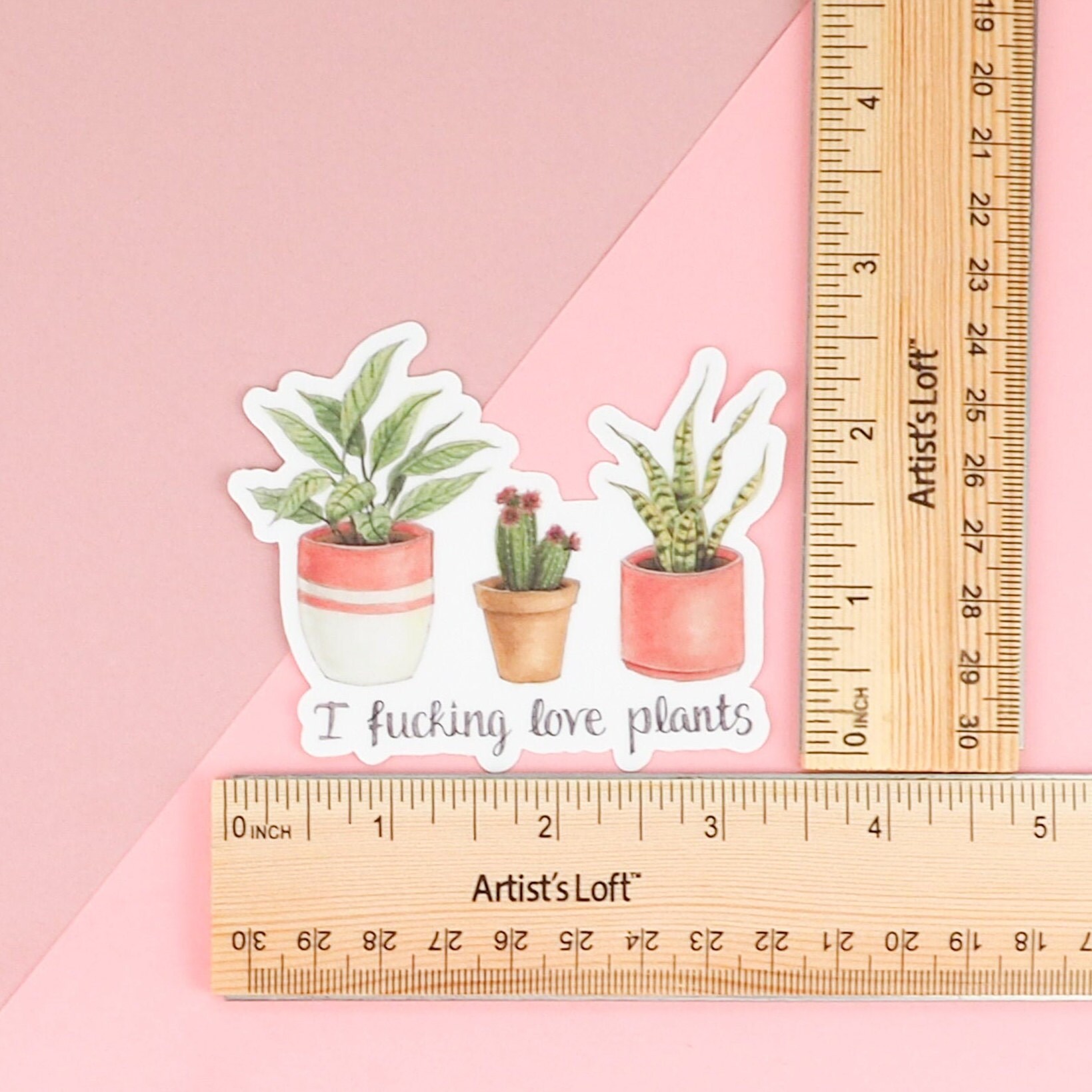 Plant Sticker Potted Plant Sticker Succulent Sticker I - Etsy
