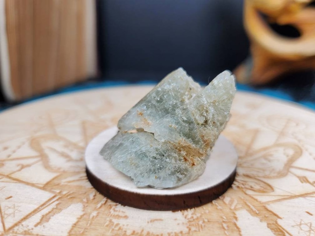 Etched Aquamarine Crystal Water Etched Natural Specimen Hexagon Beryl ...