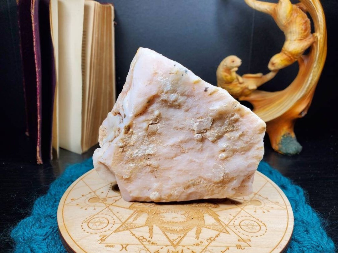 Peruvian Pink Opal Slab Raw Crystal Unpolished Pink Stone Lapidary ...