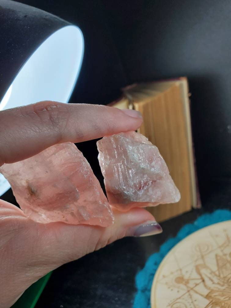 2 Strawberry Red Calcite Crystals Red Calcite Raw Crystal | Etsy