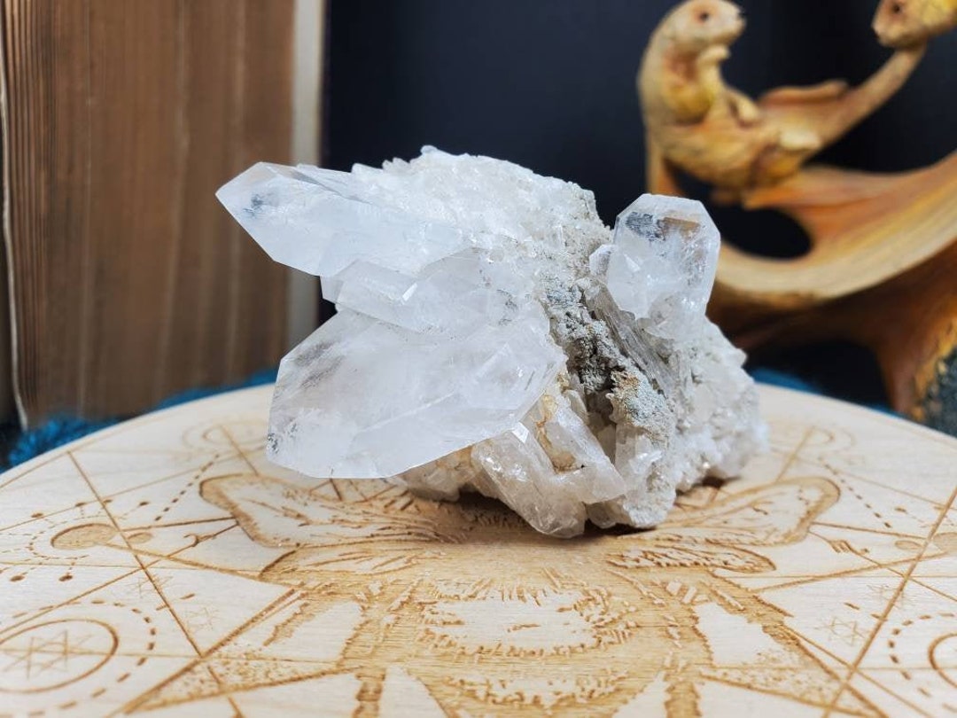 Faden Quartz Cluster Tabular Clear Quartz Points Crystal Natural ...