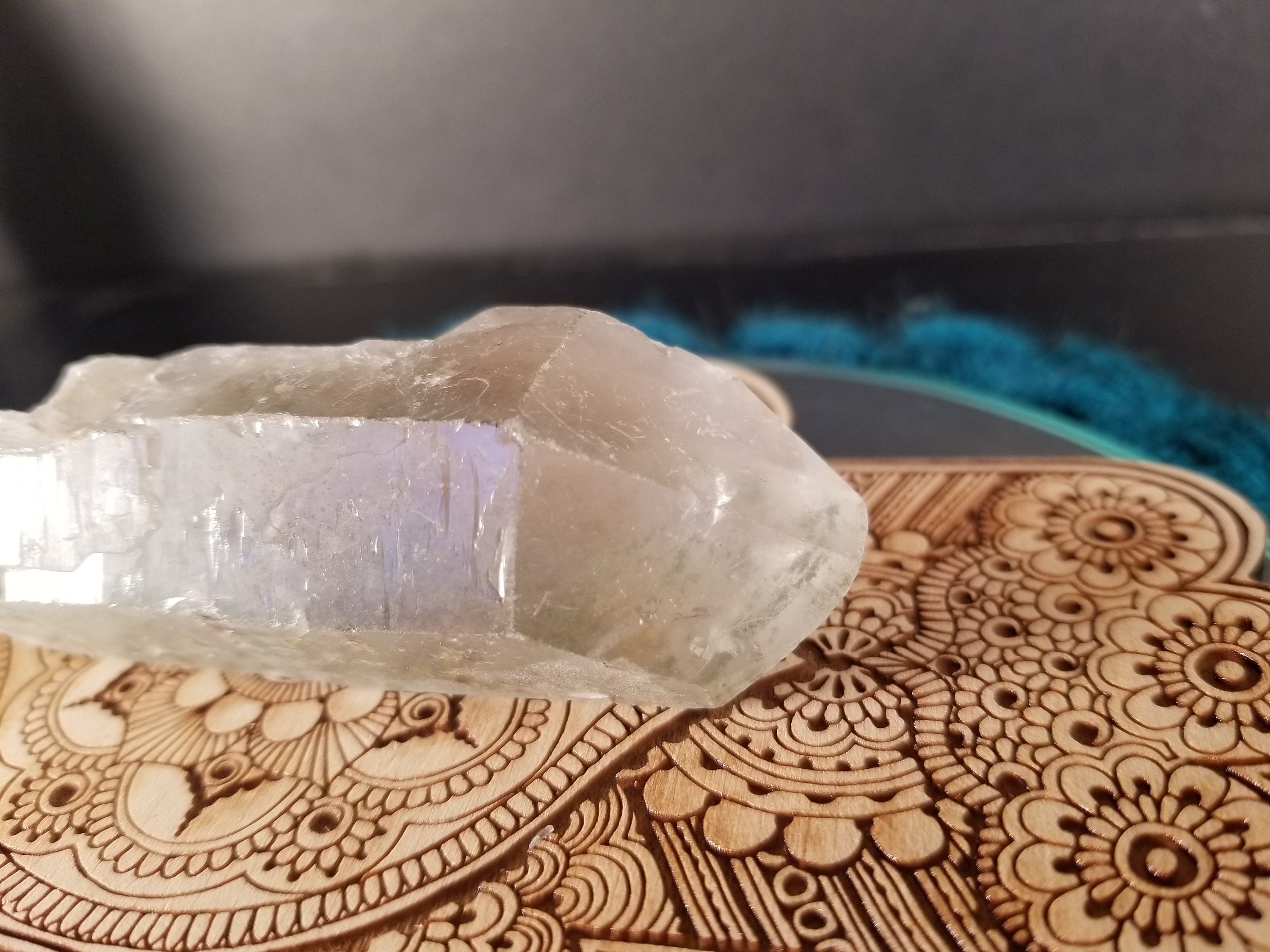 Large Garden Quartz Quartz Point Natural Lodolite Point Scenic Quartz ...