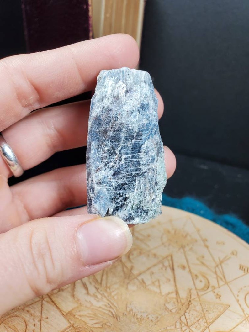 Kyanite W/ Ruby and Sapphire Blade Crystal Red and Blue Corundum ...