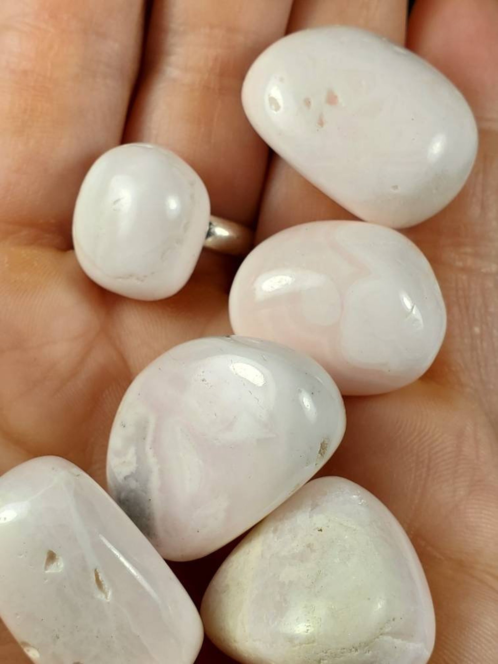 Mangano Calcite Tumble UV Reactive Heart Chakra Pink Calcite - Etsy