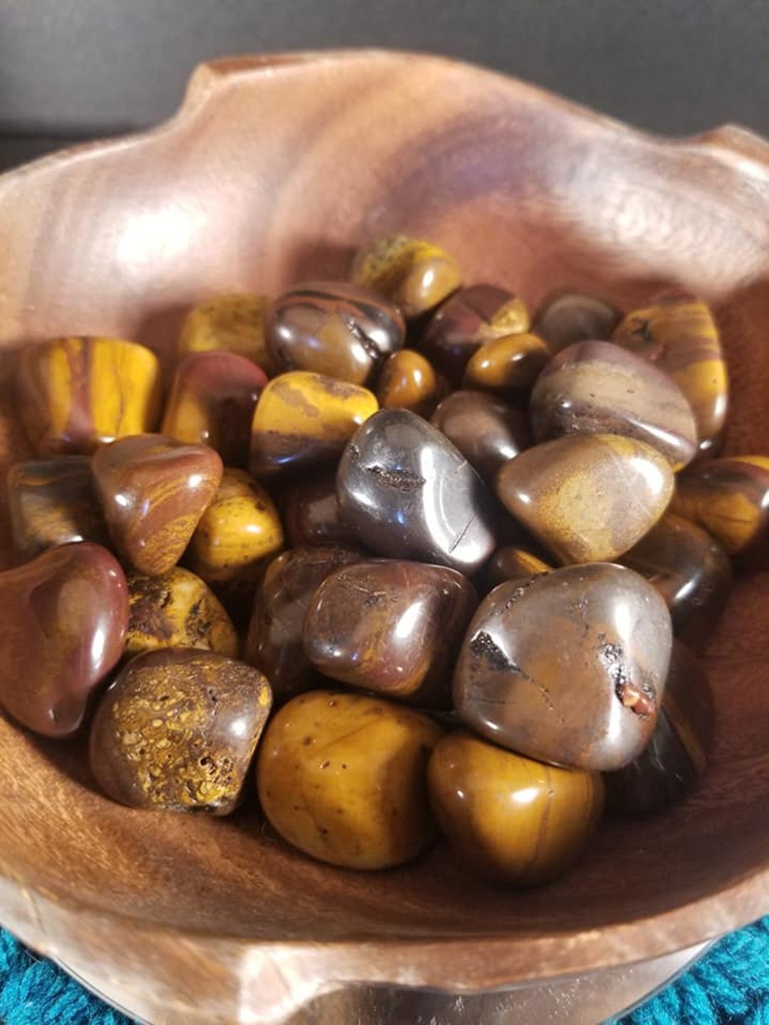 Desert Sunset Jasper Tumble Stones Polished Healing Crystal Meditation ...