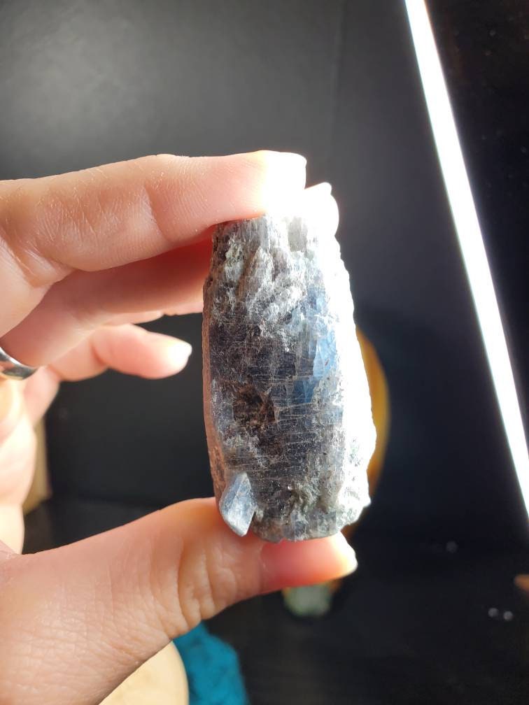 Kyanite W/ Ruby and Sapphire Blade Crystal Red and Blue Corundum ...