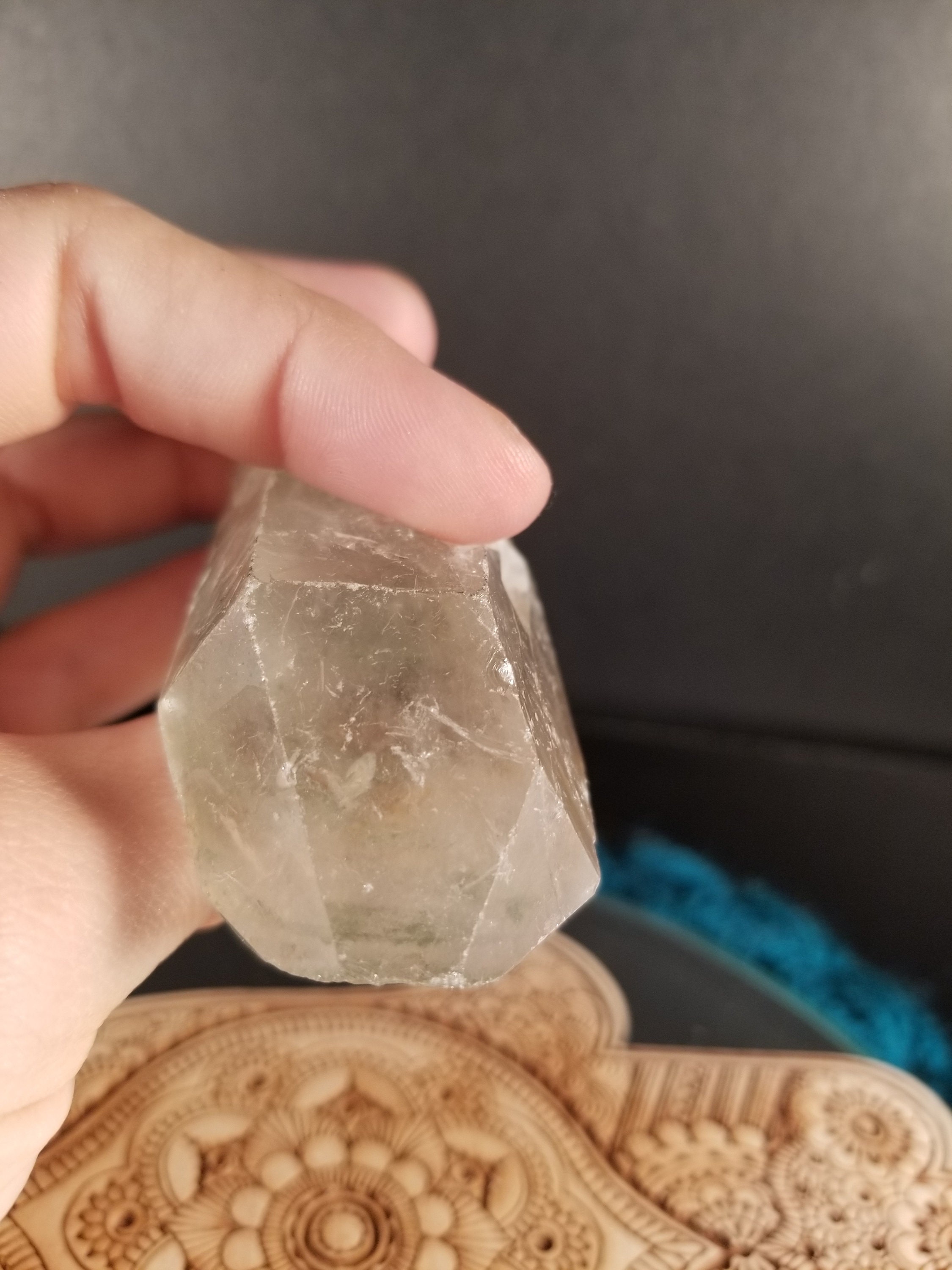 Large Garden Quartz Quartz Point Natural Lodolite Point Scenic Quartz ...