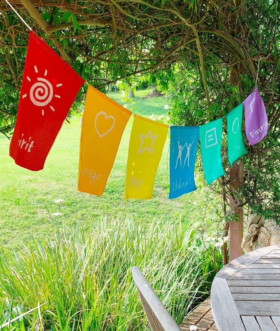 Celebration Prayer Flags Rainbow Flags Fairtrade From Nepal - Etsy