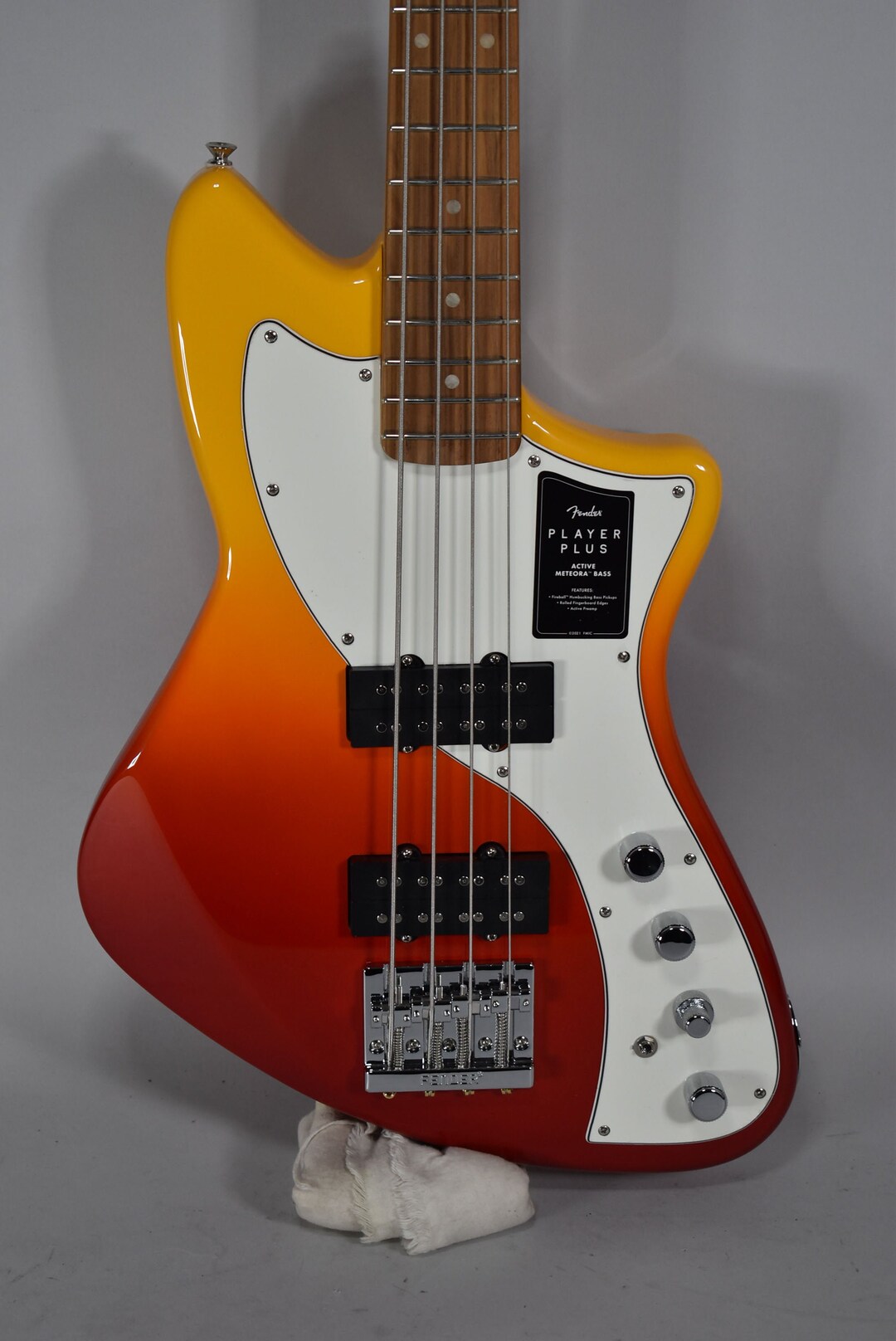 2021 Fender Player Plus Active Meteora Tequila Sunrise Bass Guitar W ...