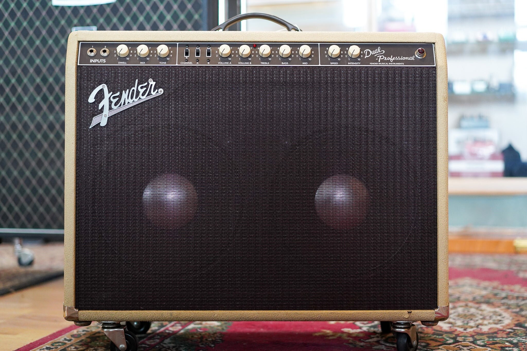 1996 Fender Custom Shop Dual Professional 2x12 Combo Amplifier W/cover ...