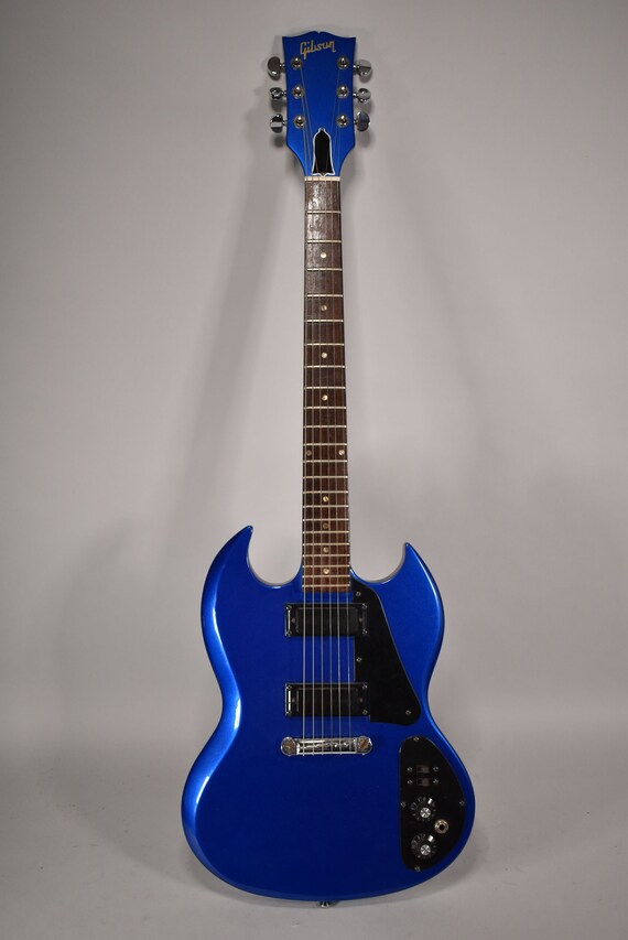 Blue Gibson Electric Guitars