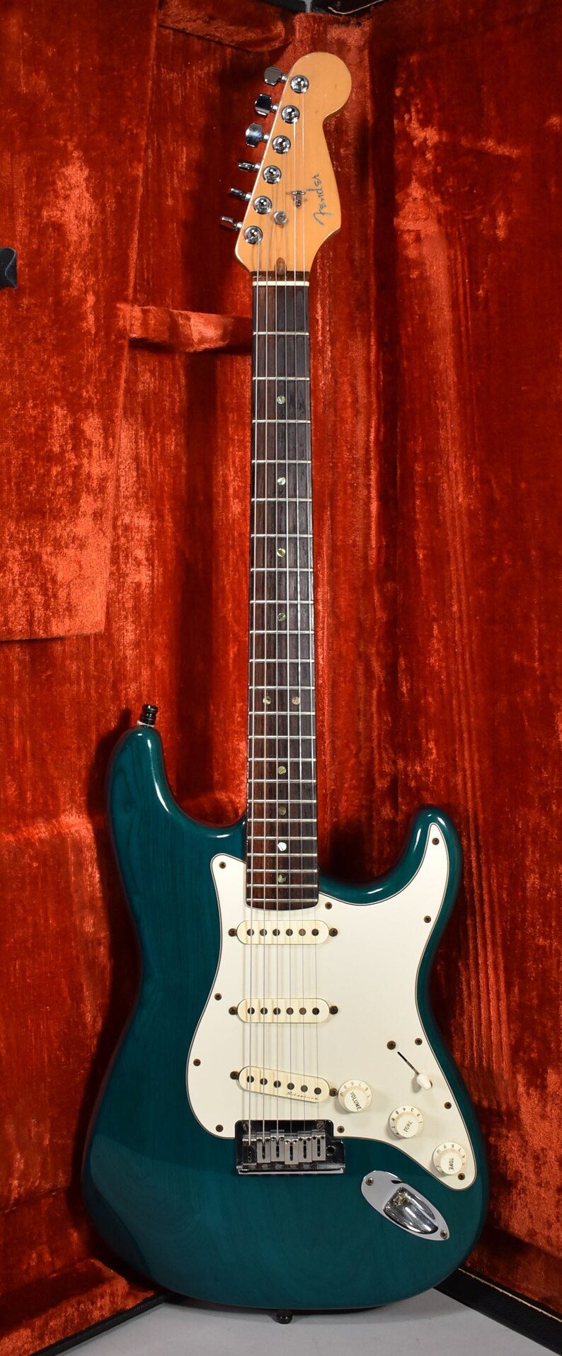 1998 Fender American Deluxe Stratocaster Transparent Teal W/hsc - Etsy