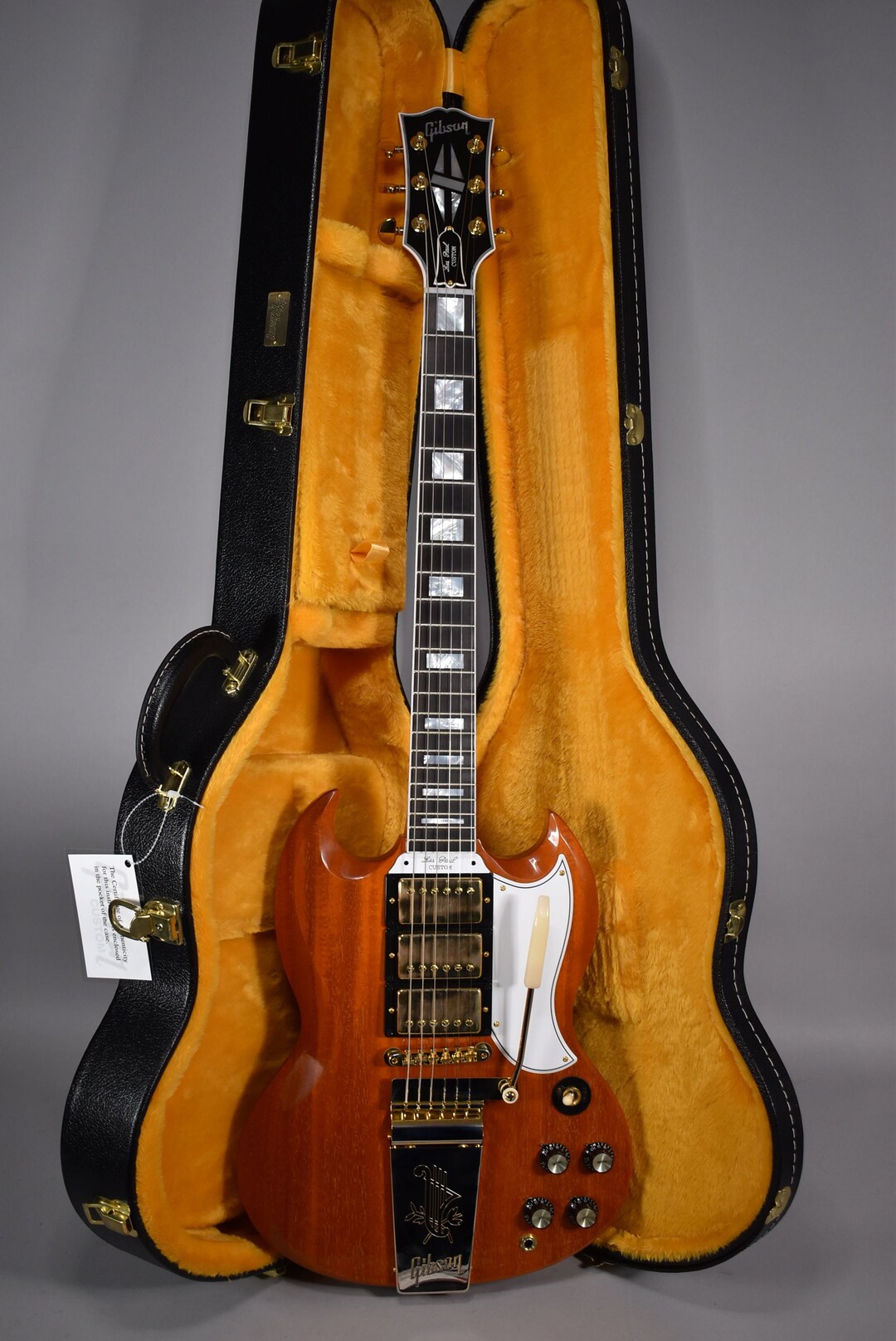 2024 Gibson Custom Made 2 Measure '63 Les Paul/sg Custom VOS Red Fox W ...