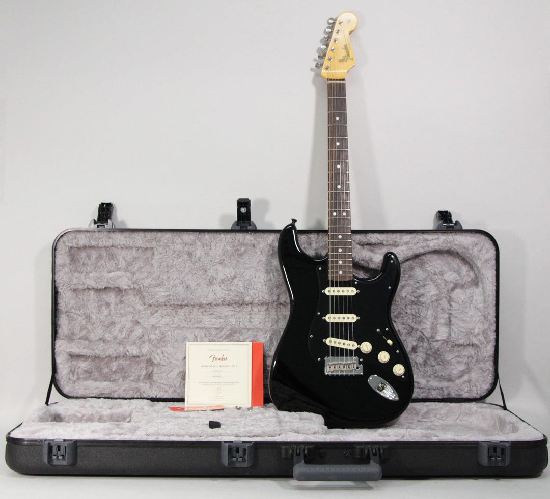 2021 Fender Mod Shop Stratocaster Black Finish Electric Guitar W/ohsc ...