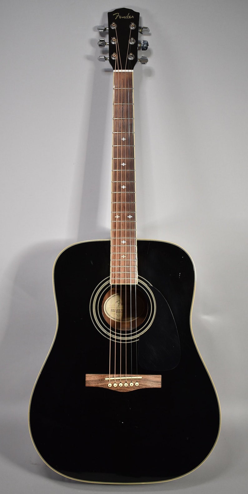 1997 Fender DG-16 Acoustic Black - Etsy