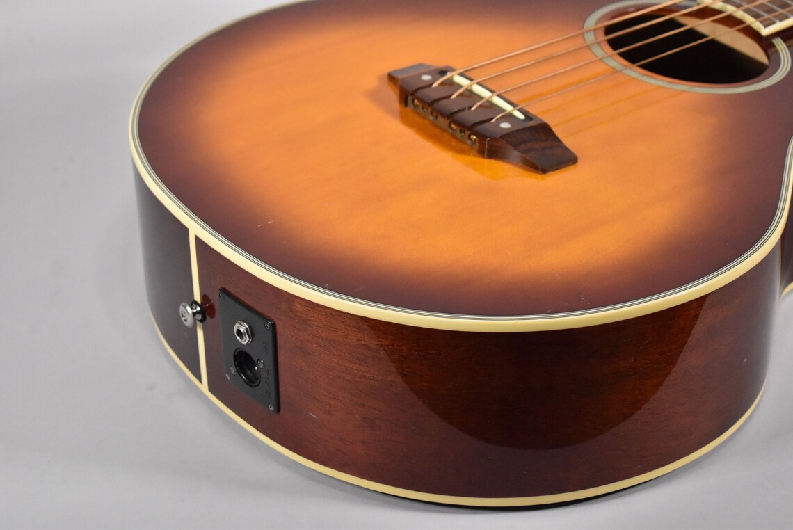 Washburn AB-32 Sunburst Finish Acoustic Electric Bass Guitar W/ohsc - Etsy