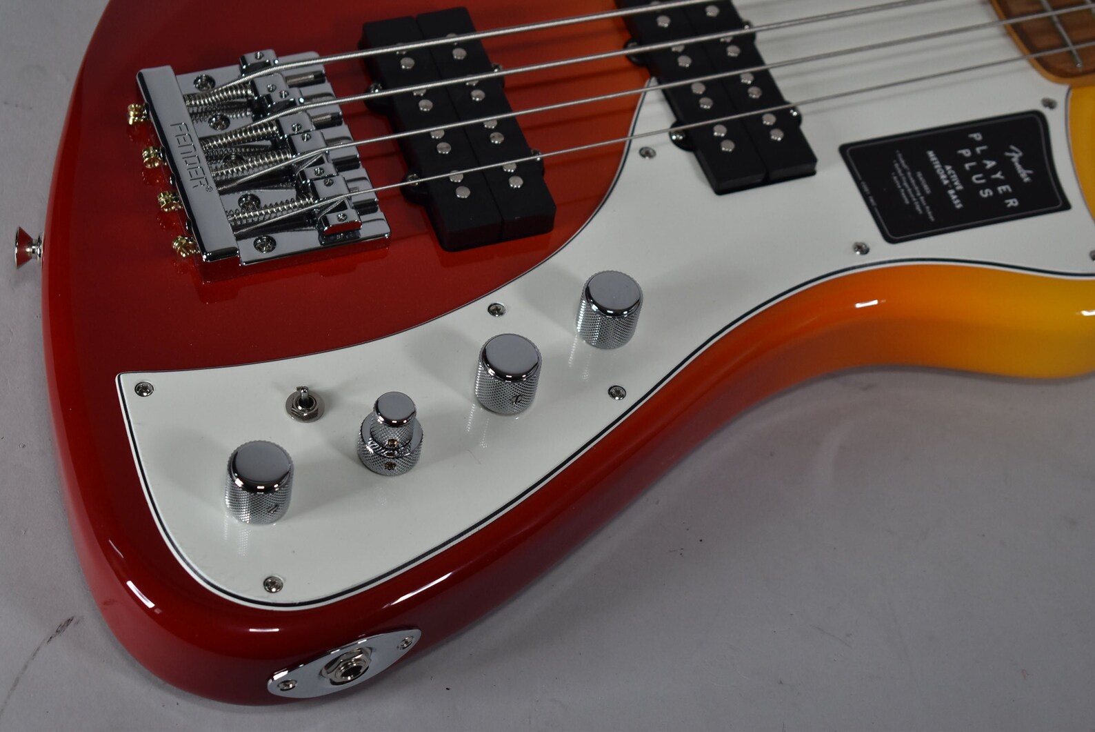 2021 Fender Player Plus Active Meteora Tequila Sunrise Bass Guitar W ...