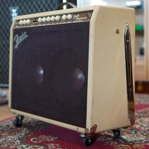 1996 Fender Custom Shop Dual Professional 2x12 Combo Amplifier W/cover ...