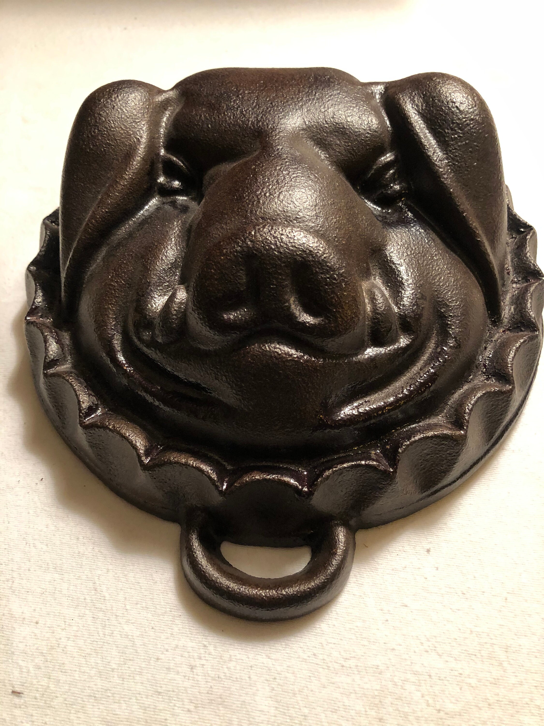 Vintage Cast Iron Pig Face Souse Mold Metal Hog's Head | Etsy